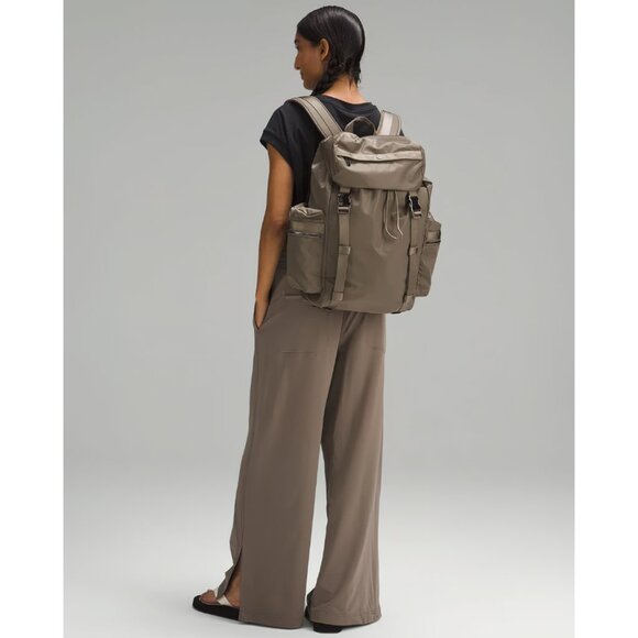lululemon athletica | Bags | Lululemon Wunderlust Backpack 25l Grey ...